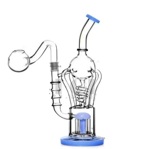 Wholesale Klein Gravity Glass Recycler Oil Rig With Freezable Coil And