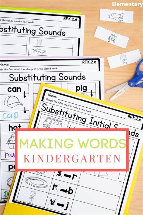 Phoneme Substitution Activities CVC Word Worksheet Phoneme Segmentation
