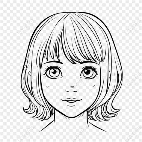 Dessin De Visage De Fille De Dessin Animé