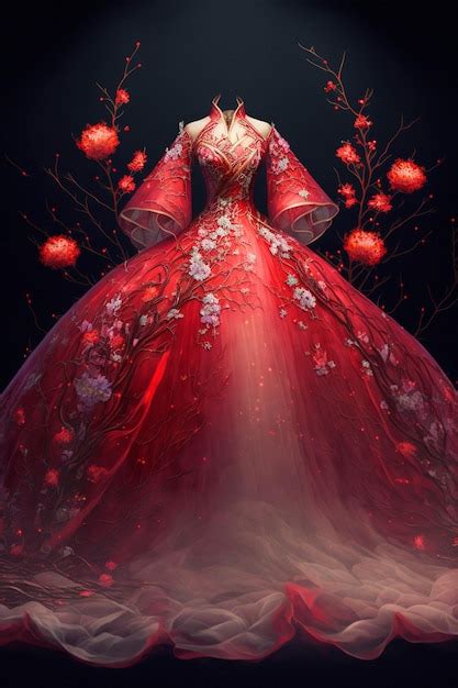 Premium Ai Image Close Up Of A Dress On A Mannequin Generative Ai