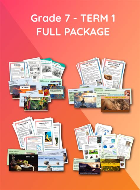 Visual Art Grade 7 Term 1 Full Package Art Assist 4 Teachers