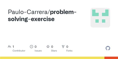 Github Paulo Carreraproblem Solving Exercise