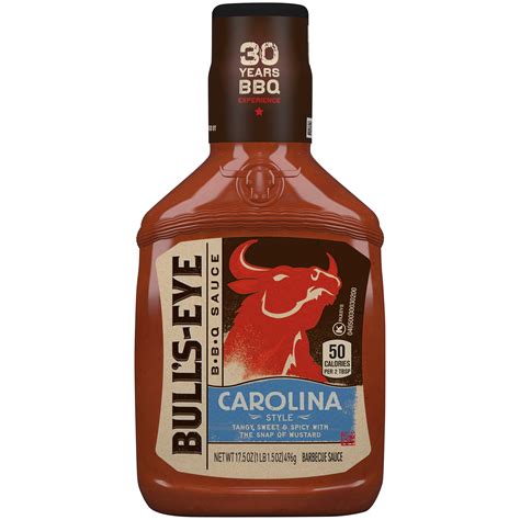 Bulls Eye Carolina Style Barbecue Sauce 175 Oz Bottle