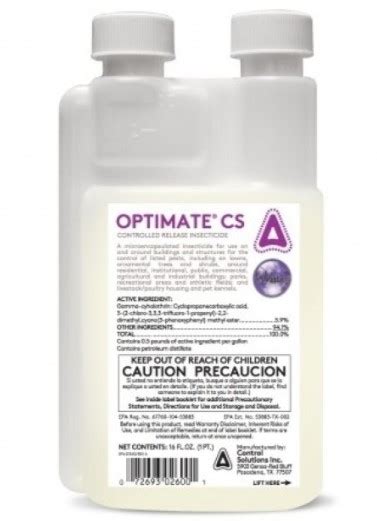 How To Use Optimate Cs Insecticide Pestclue