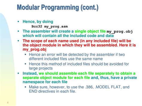 Ppt Modular Programming Stack Frames And High Level Language Interfacing Powerpoint