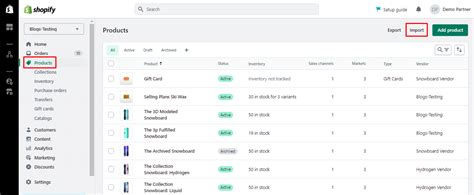 How To Import And Export Inventory In Shopify