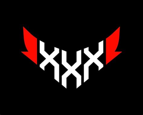 Plantilla de diseño del logotipo de la letra xxx Vector Premium