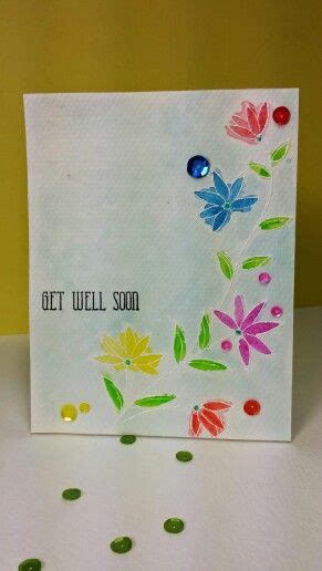 Watercolor Get Well Soon Card