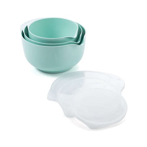 Rosti Retro Green Melamine Mixing Bowls With Lids Set Discount Of