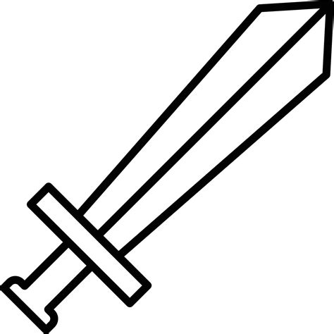 Sword Outline Icon 9248467 Vector Art At Vecteezy