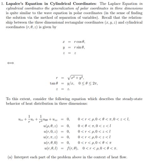 Separation Of Variables Cylindrical Coordinates Heat Equation Tessshebaylo