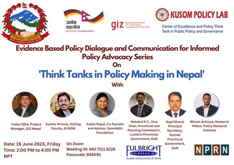 Think Tanks And Policy Making In Nepal Please Do Join Us Tomorrow For