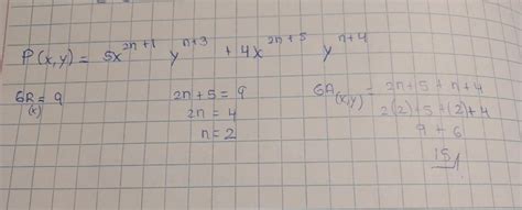 Determina El Grado Absoluto Del Polinomio Brainly Lat