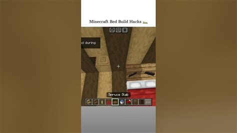 Minecraft Bed Build Hack Youtube