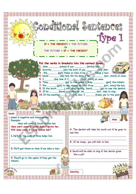 CONDITIONAL SENTENCES TYPE ESL Worksheet By Jelenac