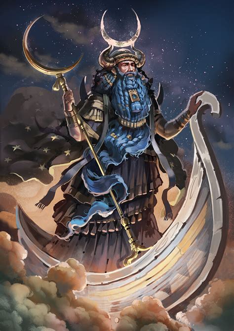 Sumerian God Nanna By Ekaterina Chesalova R ImaginaryImmortals