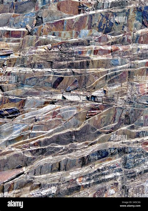 Incredible Geology Colourful Sedimentary Layered Rocks In Cornwall