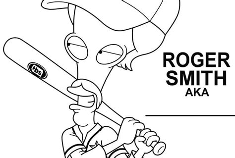 American Dad Coloring Pages Coloringlib