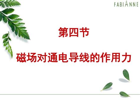 第4节 磁场对电流的作用word文档在线阅读与下载无忧文档