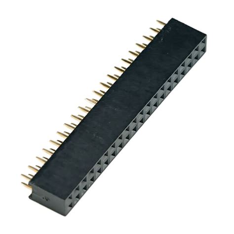 Dual Inline Female Header Pins 254mm 20pins Microscale