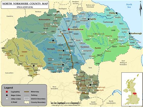 North Yorkshire County Map