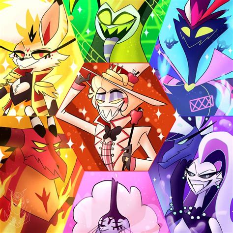 The Seven Deadly Sins 🔥 Hazbin Hotelhelluva Boss Sete Pecados