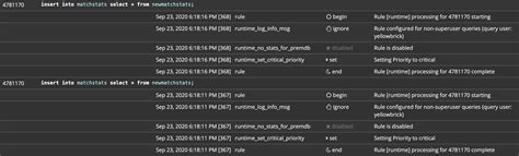 Runtime Rule Examples Yellowbrick Data