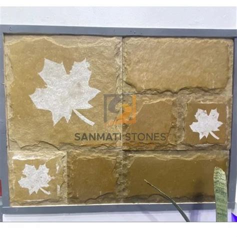 3d Brown Home Stone Wall Cladding Thickness 16 Mm Material