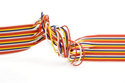 The Red Wire Connection Stock Photo Image Of Network