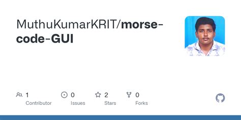 Github Muthukumarkritmorse Code Gui