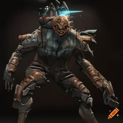 Sci Fi Crab Man With A Railgun On Craiyon