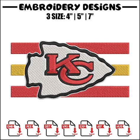 Kansas City Chiefs Embroidery Design Kansas City Chiefs Emb Inspire