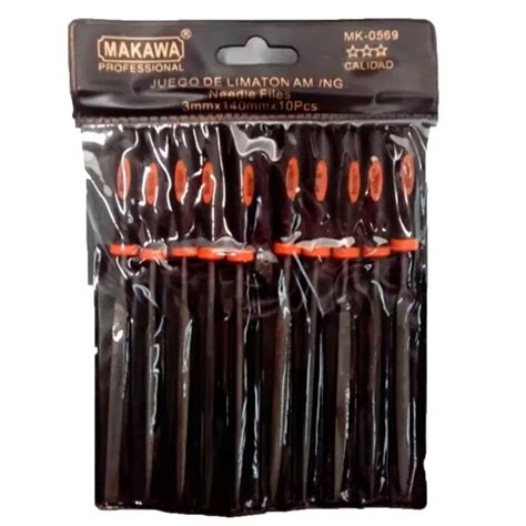 Makawa Kit Set Juego De Mini Limas 10 Piezas 3mm X 140mm Makawa
