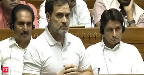 Portions Of Rahul Gandhis Speech In Lok Sabha Expunged The Economic