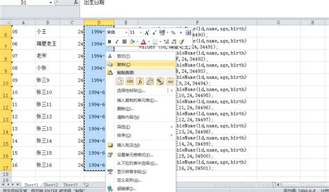 使用excel批量生成sql 包括日期格式 execle 批量sql引用时间 csdn博客