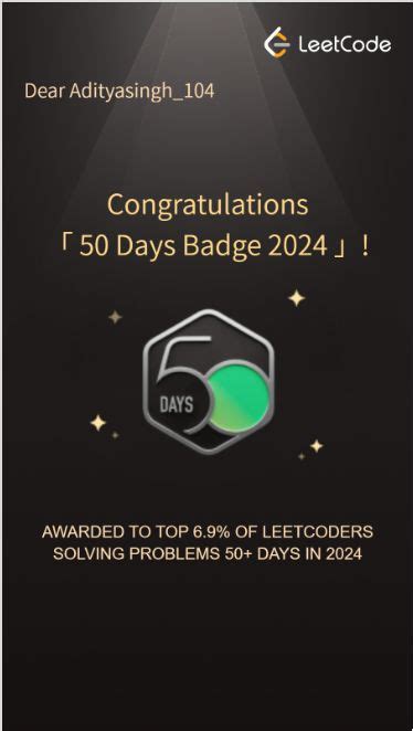 Aditya Singh On Linkedin Leetcode Codingjourney 50daysofcode