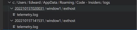 Telemetry Log On Remote Ssh Generated Under Wrong Path · Issue 163523