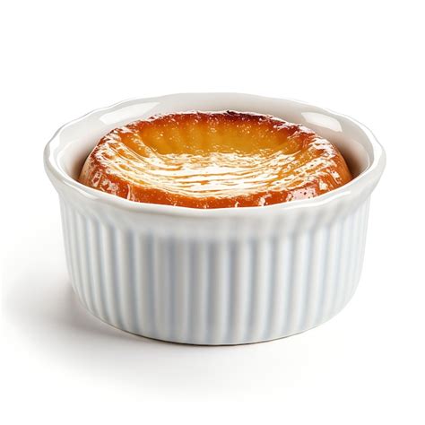 Premium Ai Image Isolated Of Traditional French Souffl With A Porcelain Souffl Dish Craft On