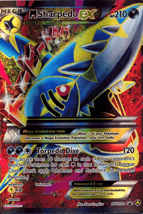M Sharpedo Ex Xy200a Full Art Pocket Monster