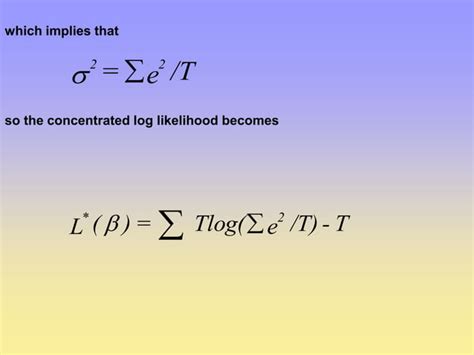 Lecture 1 Maximum Likelihood Ppt