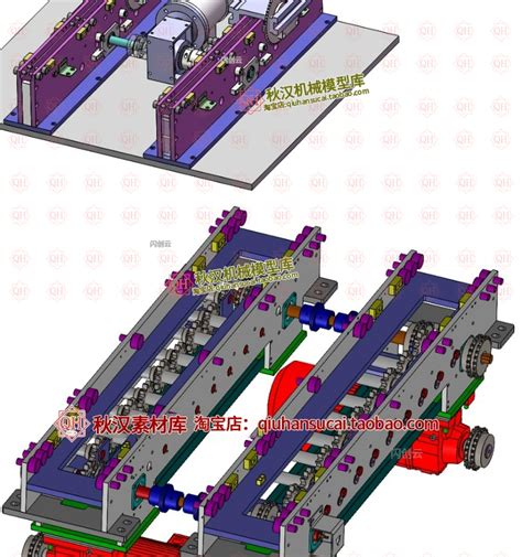 电动单双轨道堆垛取料伸缩货叉SW建模型UG CATIA CROE三维图纸stp免费下载 秋汉网