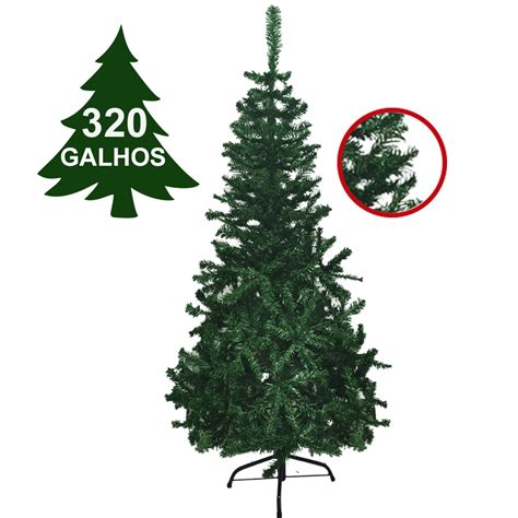 Arvore de Natal 1 50cm Pinheiro Natalino 320 Galhos Festa Comemoraçao