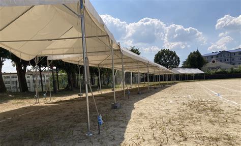 秋の運動会シーズン 運動会のテント設営ならレントオール奈良｜奈良県・京都府南部のレンタル用品ならレントオール奈良