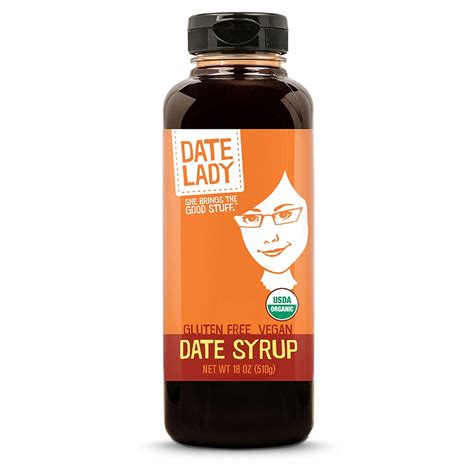 Date Lady Organic Date Syrup 18 Oz Squeeze Bottle Vegan