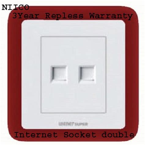 Wener Super Premium Quality Double Internet Socket 3 Years Warranty
