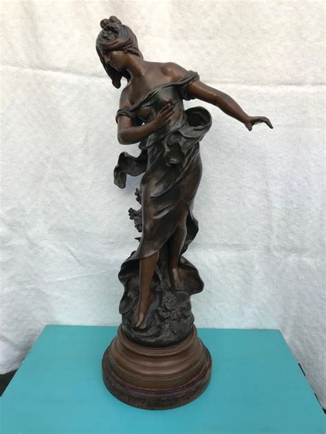 Par Auguste Moreau 1834 1917 Sculpture Libellule Mile Dor Catawiki