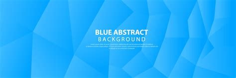 Fondo Abstracto Poligonal Azul Vector Premium