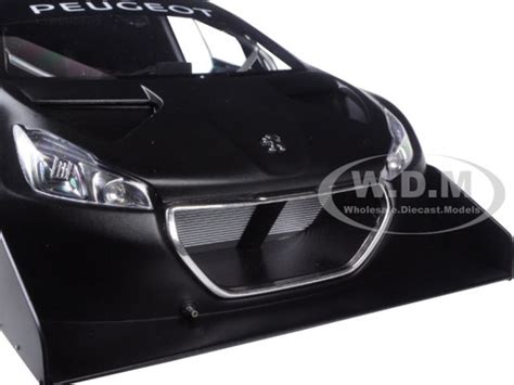 2013 Peugeot 208 T16 Pikes Peak Race Car Plain Black Version 118 Model