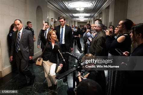 U S Rep Lisa Mcclain Jokes With Reporters As She Arrives To A News Photo Getty Images
