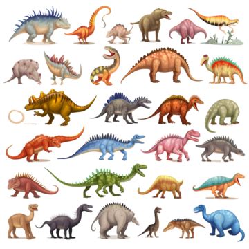 Types Of Dinosaurs Cartoon Pictures And Names